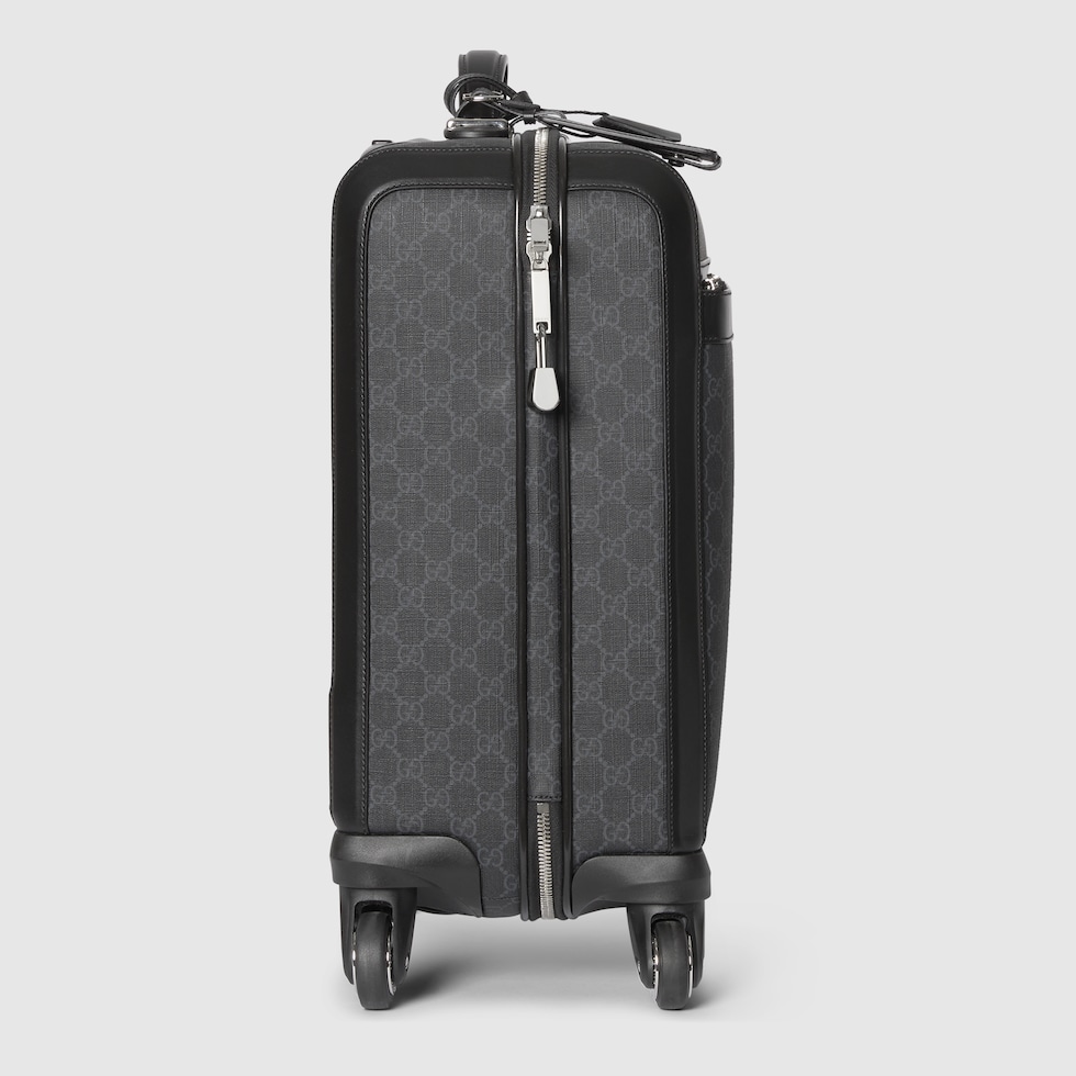 Small GG cabin trolley in black Supreme | GUCCI® ZA