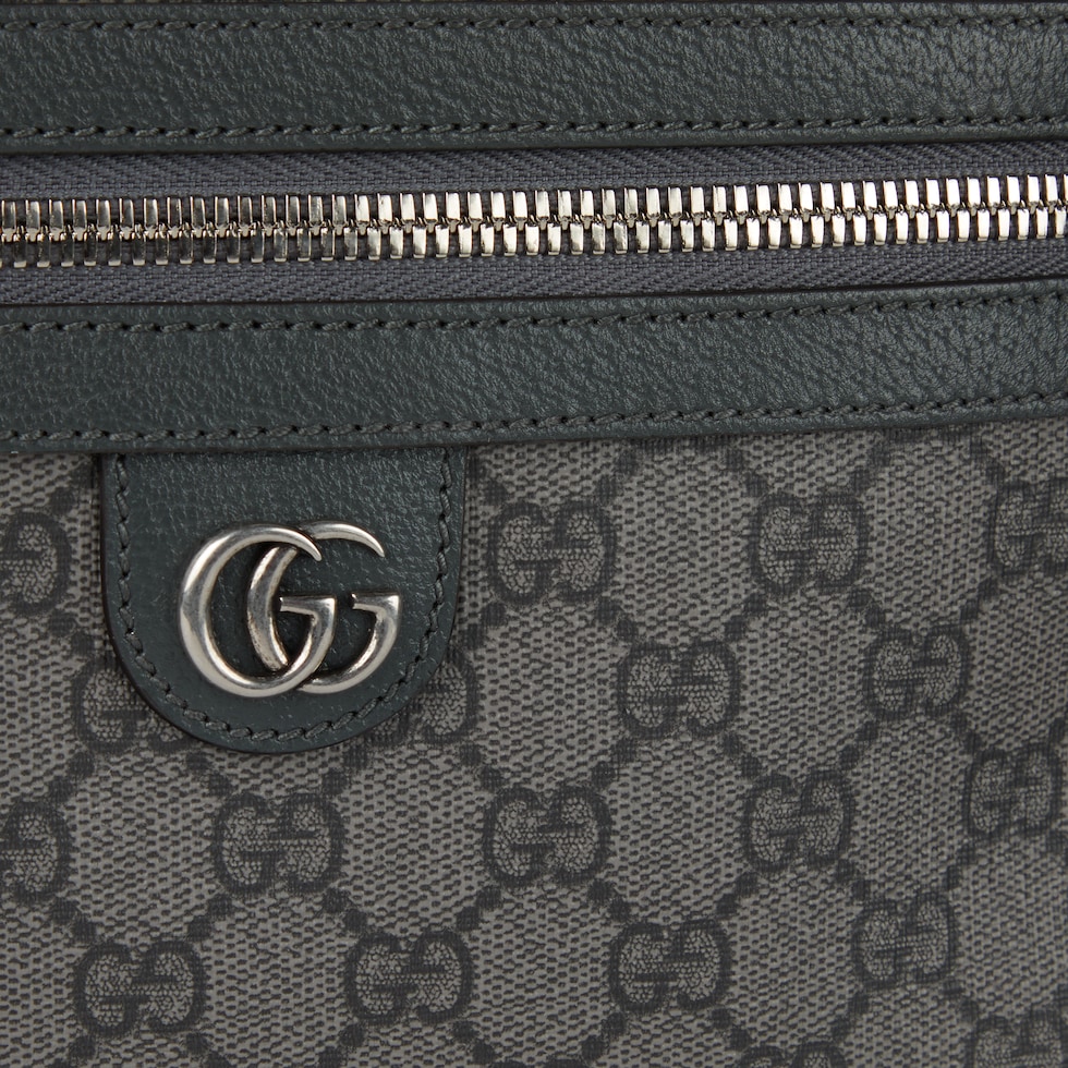 Ophidia medium backpack in grey and black Supreme | GUCCI® CA