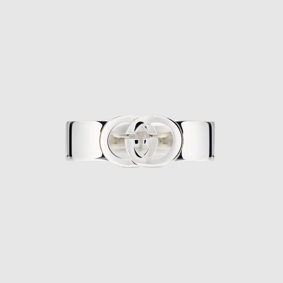 Anello Gucci Interlocking in argento 925 | GUCCI® IT