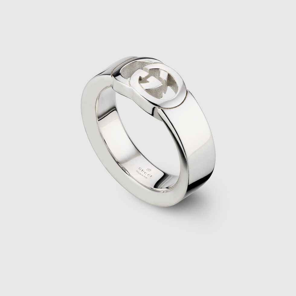 Anello Gucci Interlocking in argento 925 | GUCCI® IT