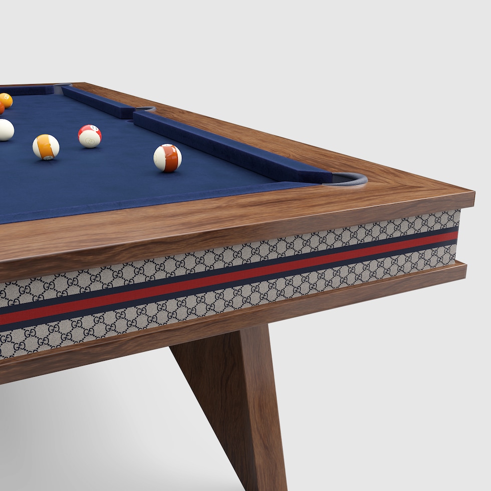 Pool table in beige and blue GG Supreme | GUCCI® US