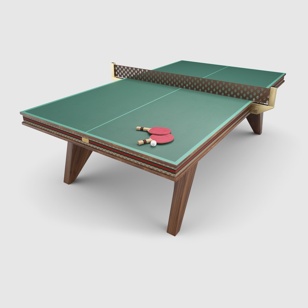 Tennis table in beige and ebony GG Supreme | GUCCI® US