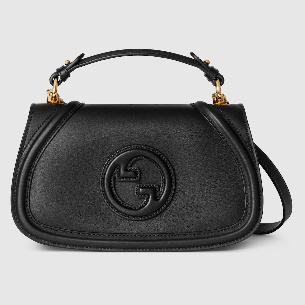 SA ®غوتشي |‎Gucci Blondie small top handle bag in black smooth leather