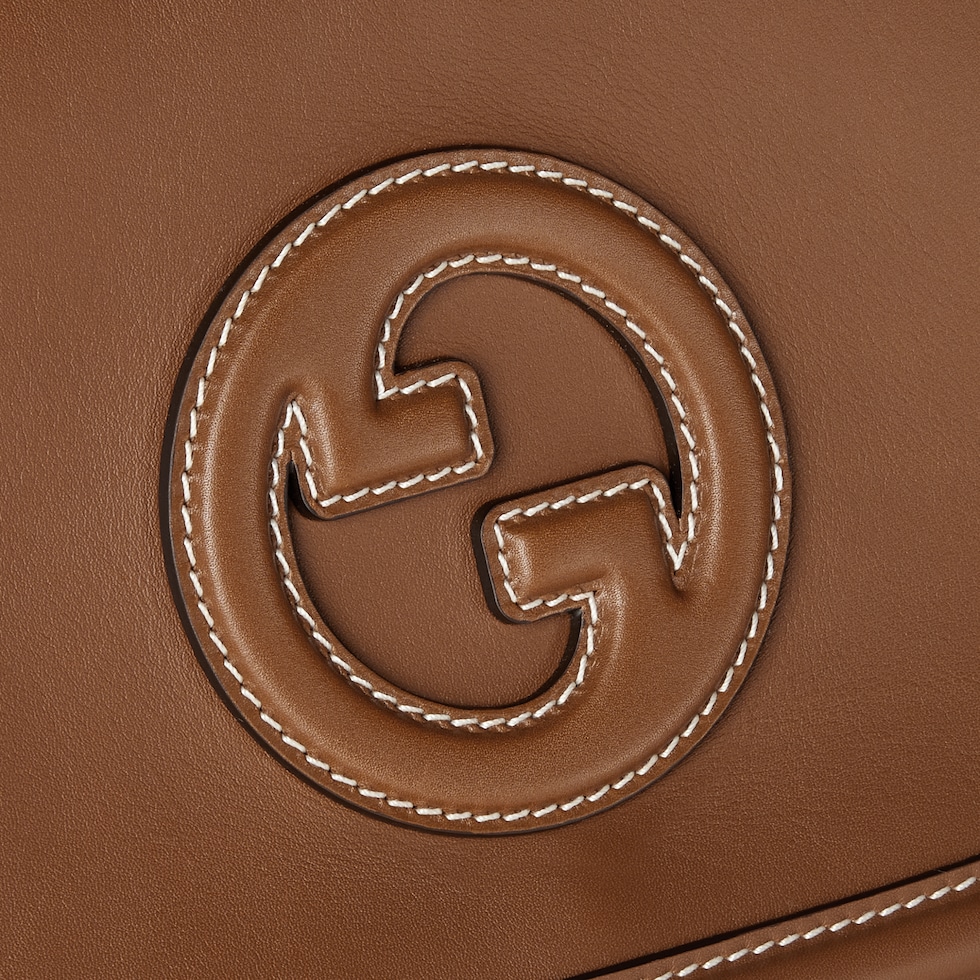 Gucci Blondie large top handle bag in brown leather | GUCCI® US