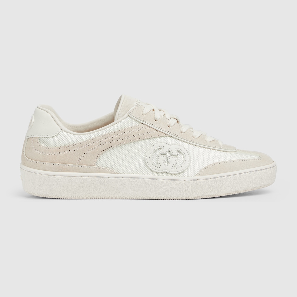 Women's G75 trainer in white suede | GUCCI® AU