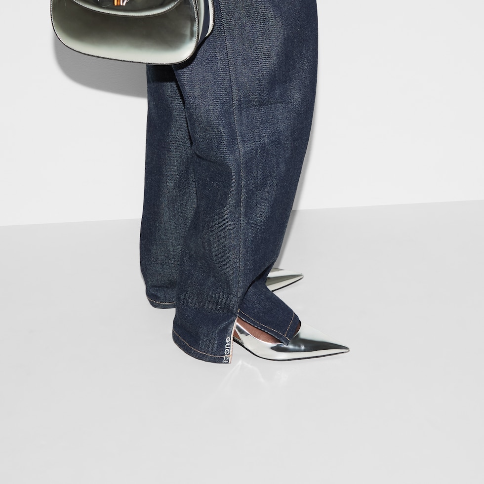 Boyfriend fit denim pant in dark blue | GUCCI® MX