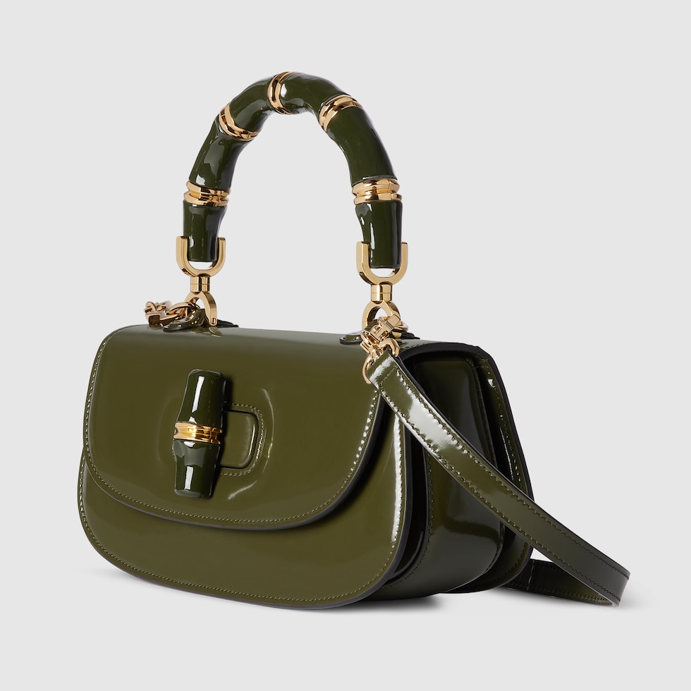 Gucci Bamboo Diva small top handle bag in forest green leather | GUCCI® ZA