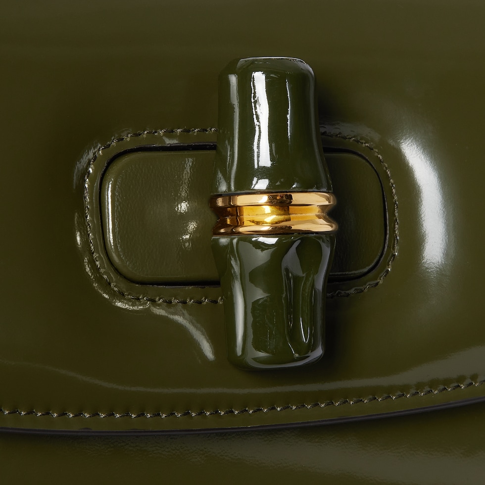 Gucci Bamboo Diva small top handle bag in forest green leather | GUCCI® ZA