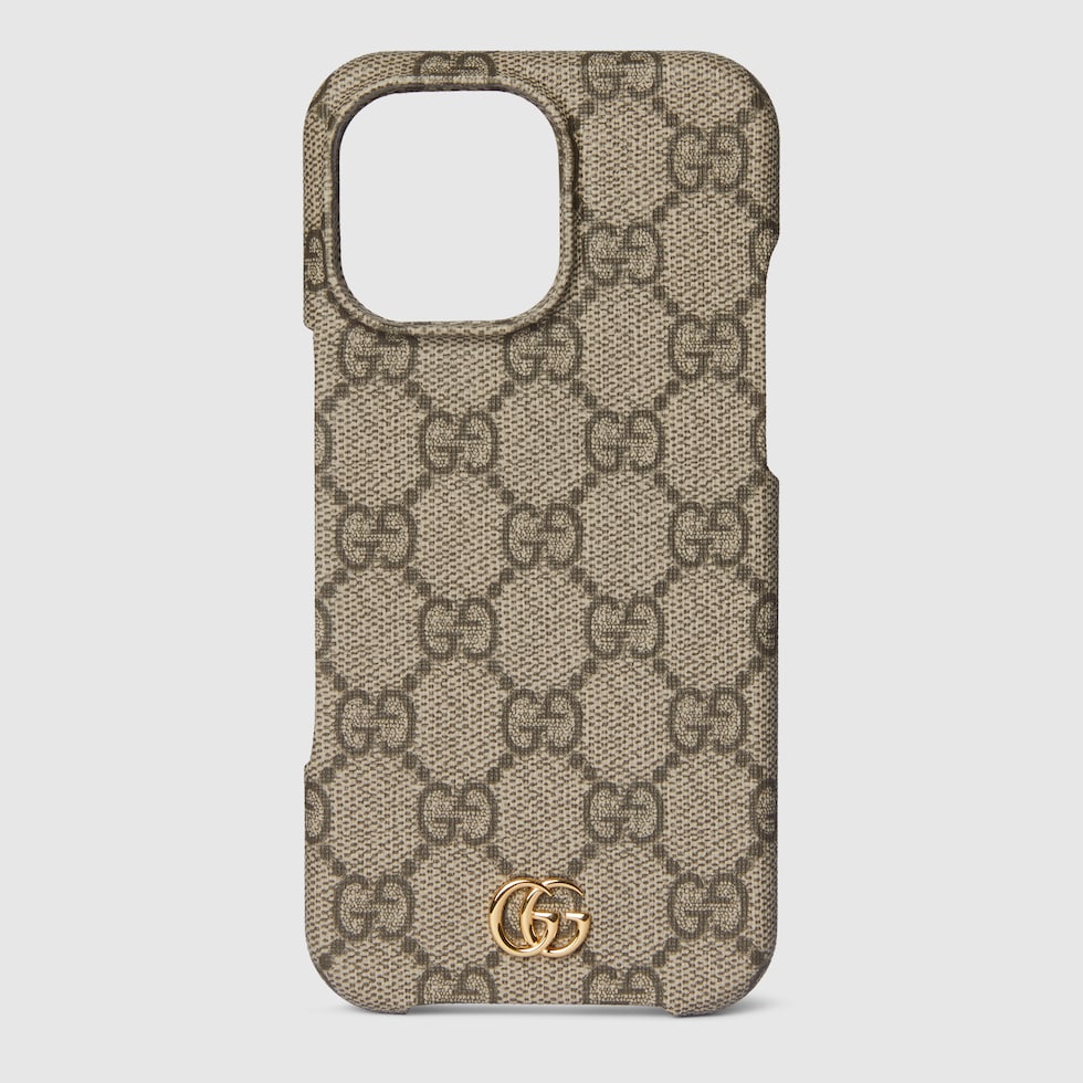 Ophidia case for iPhone 16 Pro Max in beige and dark brown Supreme ...