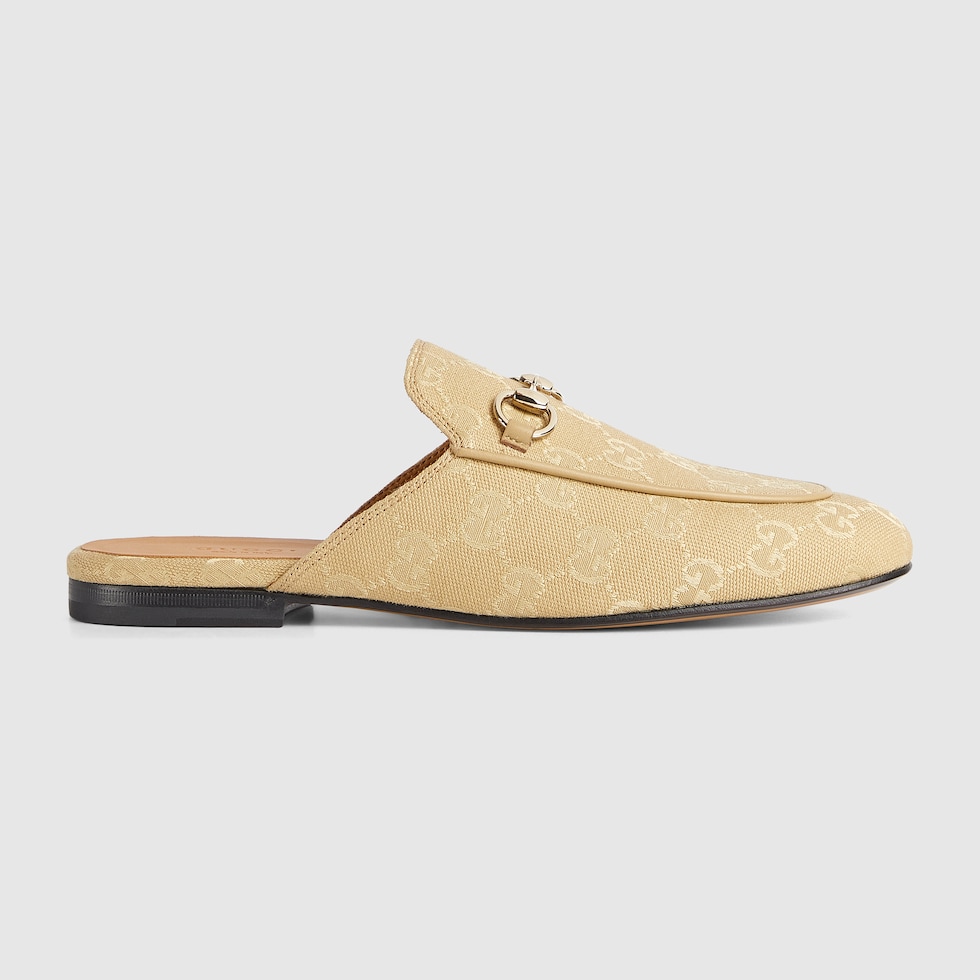 Women's Princetown slipper in beige GG canvas | GUCCI® UK