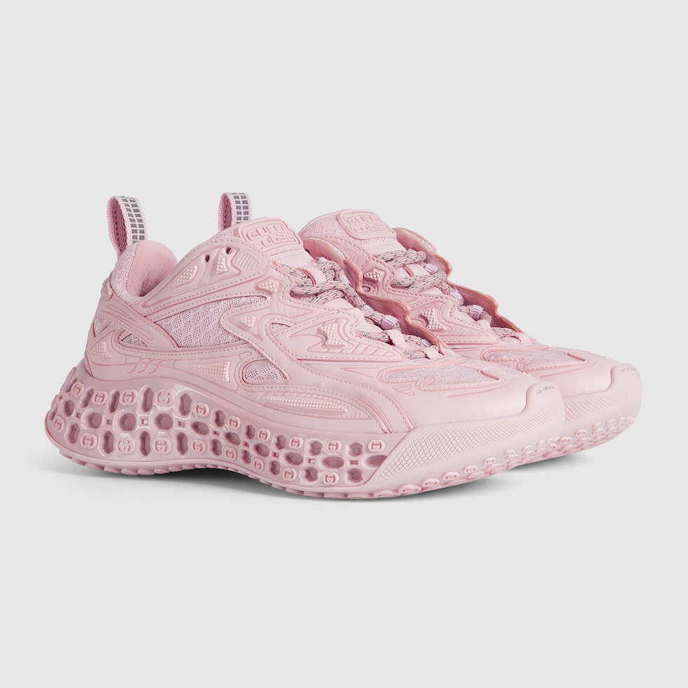 Women's Gucci cub3d sneaker in light pink Demetra and mesh | GUCCI® CA