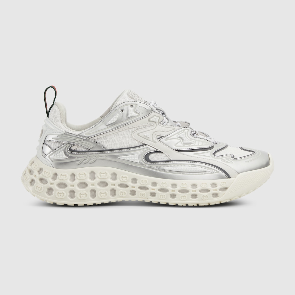 Men's Gucci cub3d trainer in grey Demetra and mesh | GUCCI® AU