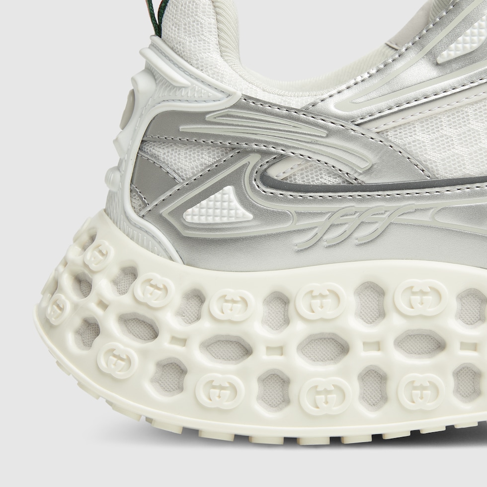 Zapatilla Gucci cub3d para hombre en red y Demetra gris | GUCCI® ES