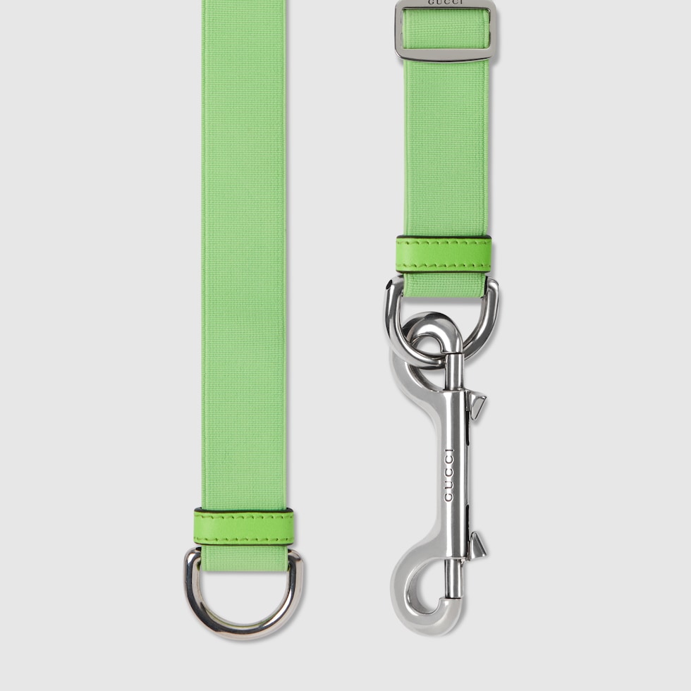 Cintura sottile con fibbia con doppio moschettone in tessuto verde ...