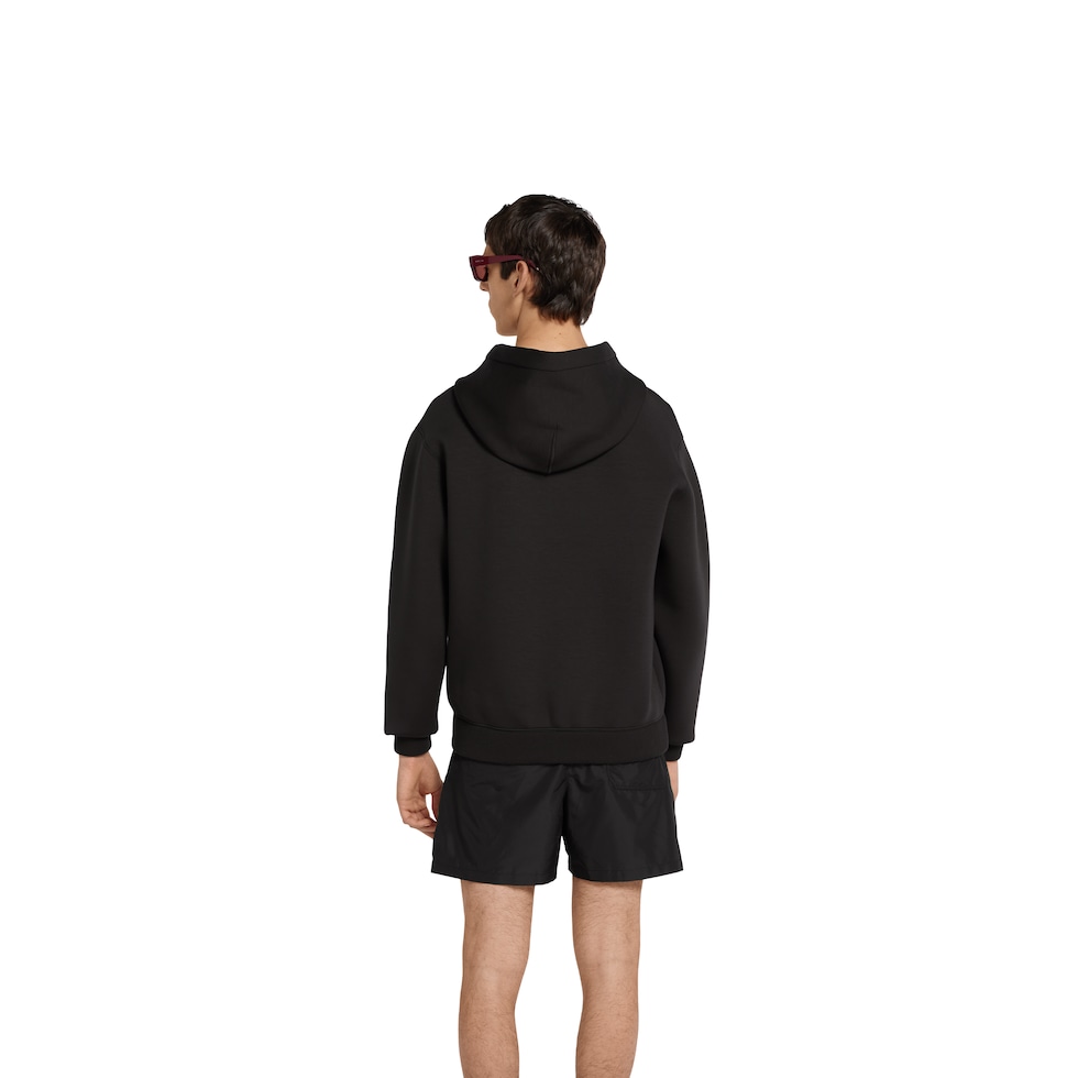 Embroidered jersey sweatshirt in black | GUCCI® UK