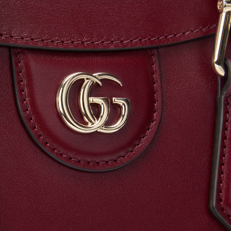 Gucci Diana medium tote bag in Rosso Ancora red leather | GUCCI® RO