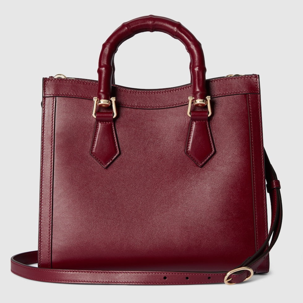 Gucci Diana medium tote bag in Rosso Ancora red leather | GUCCI® MX