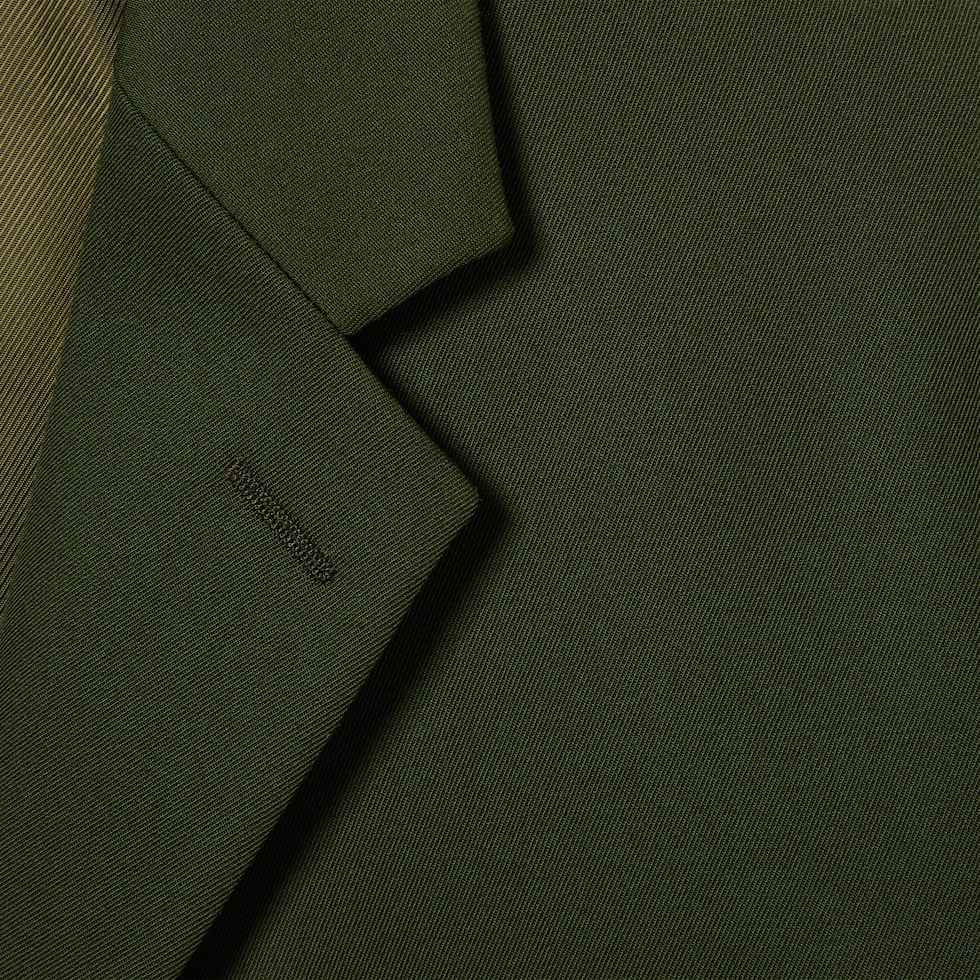 Embossed wool gabardine jacket in forest green | GUCCI® US Embossed wool gabardine jacket in forest green | GUCCI® US