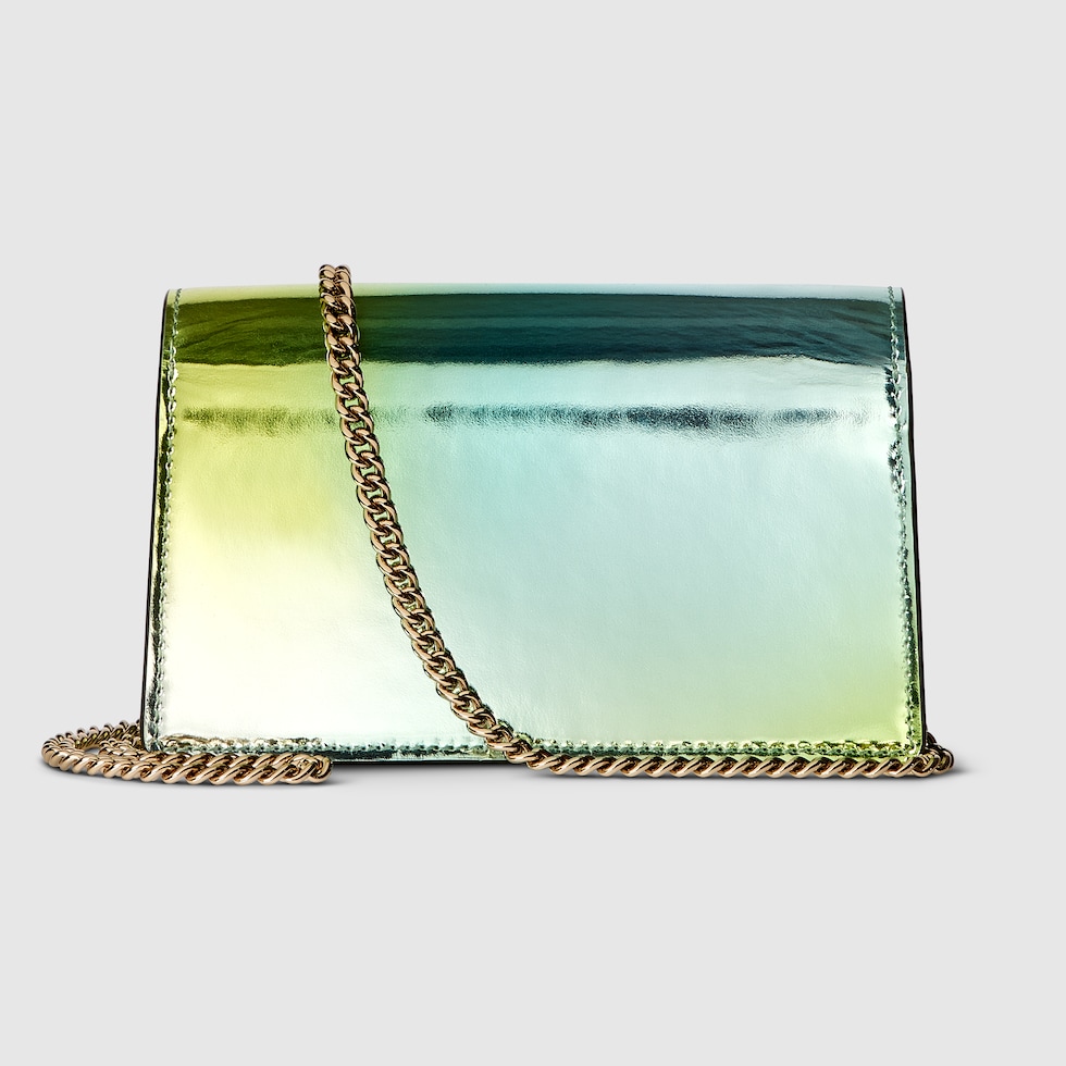 Dionysus mini shoulder bag in green and multicolour leather | GUCCI® AU