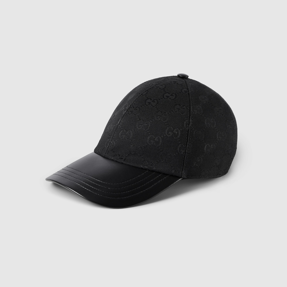 Casquette en toile GG Monogram en noir | GUCCI® FR