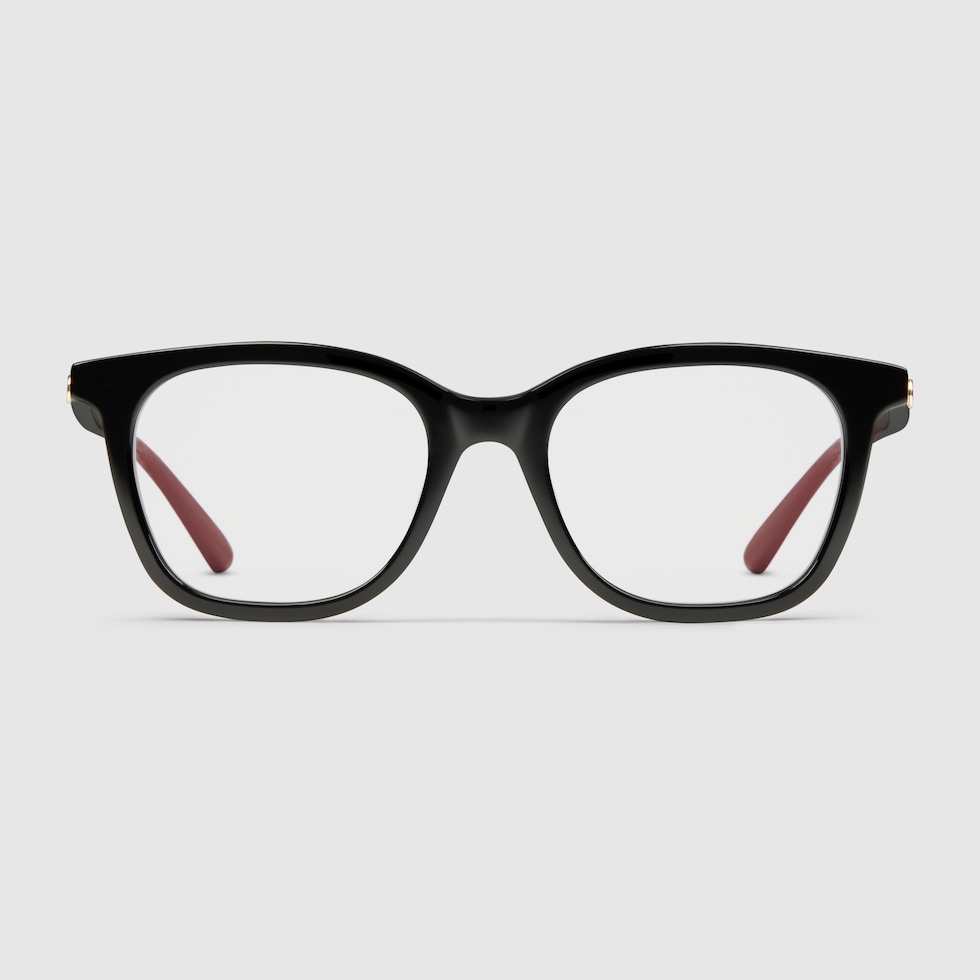 Rectangular optical frame in black | GUCCI® US