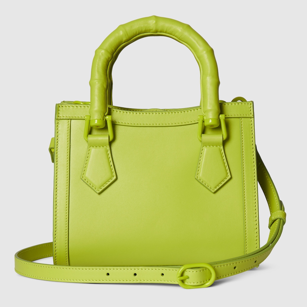 Gucci Diana mini tote bag in bright green leather | GUCCI® ZA