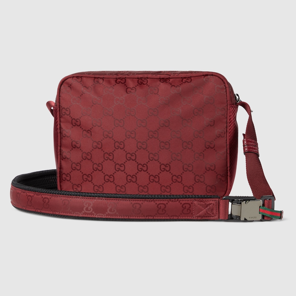 Gucci Nexus small crossbody bag in Rosso Ancora red GG nylon | GUCCI® ZA