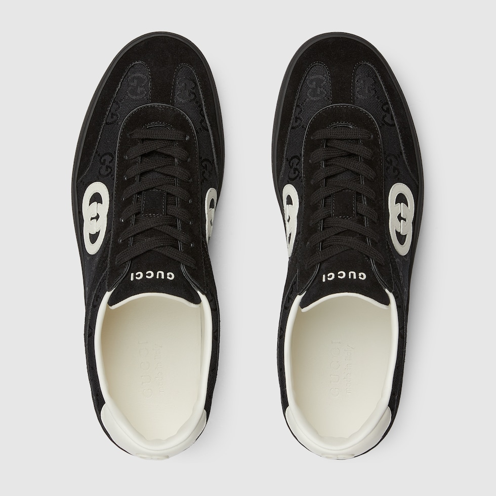 Sneaker G75 uomo in pelle scamosciata nera | GUCCI® IT