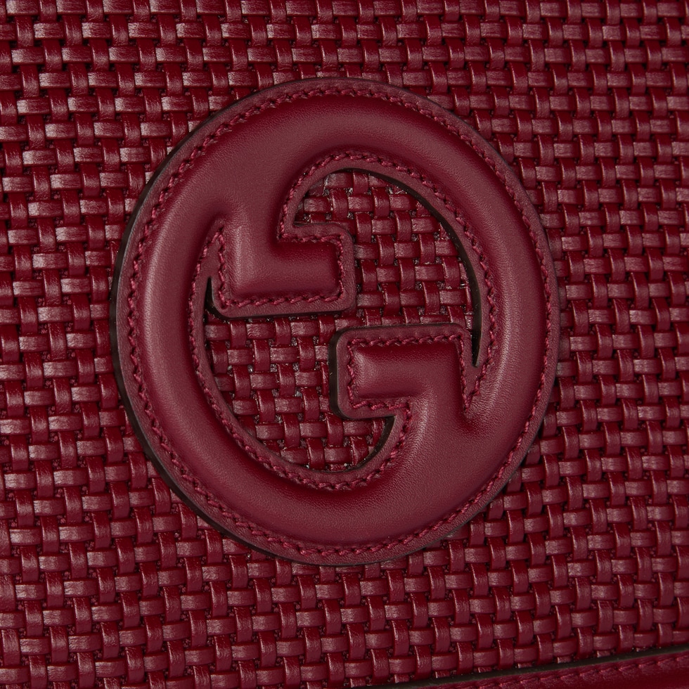 Gucci Blondie large top handle bag in Rosso Ancora red leather | GUCCI® BG