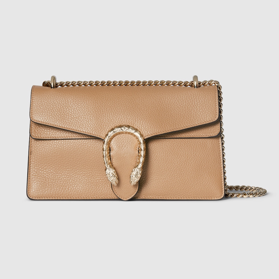 Dionysus medium shoulder bag in beige leather | GUCCI® UK