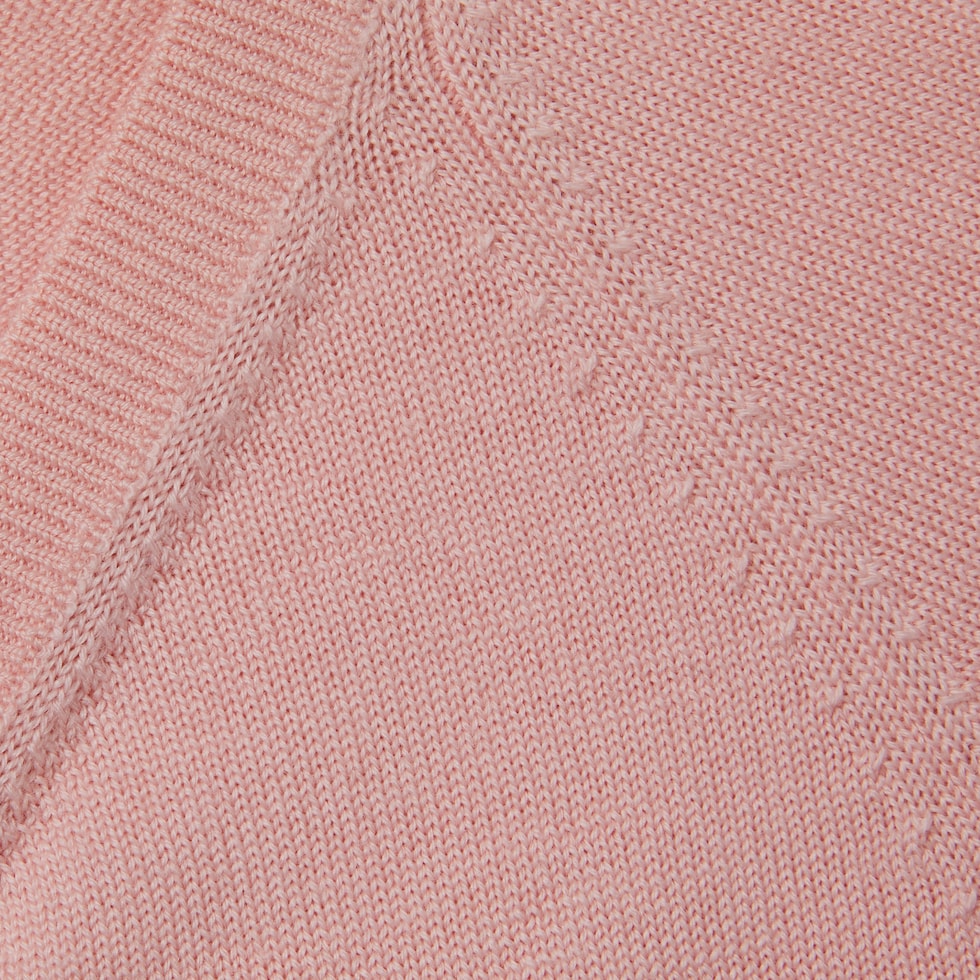 Baby wool cardigan with Web in light pink | GUCCI® UK