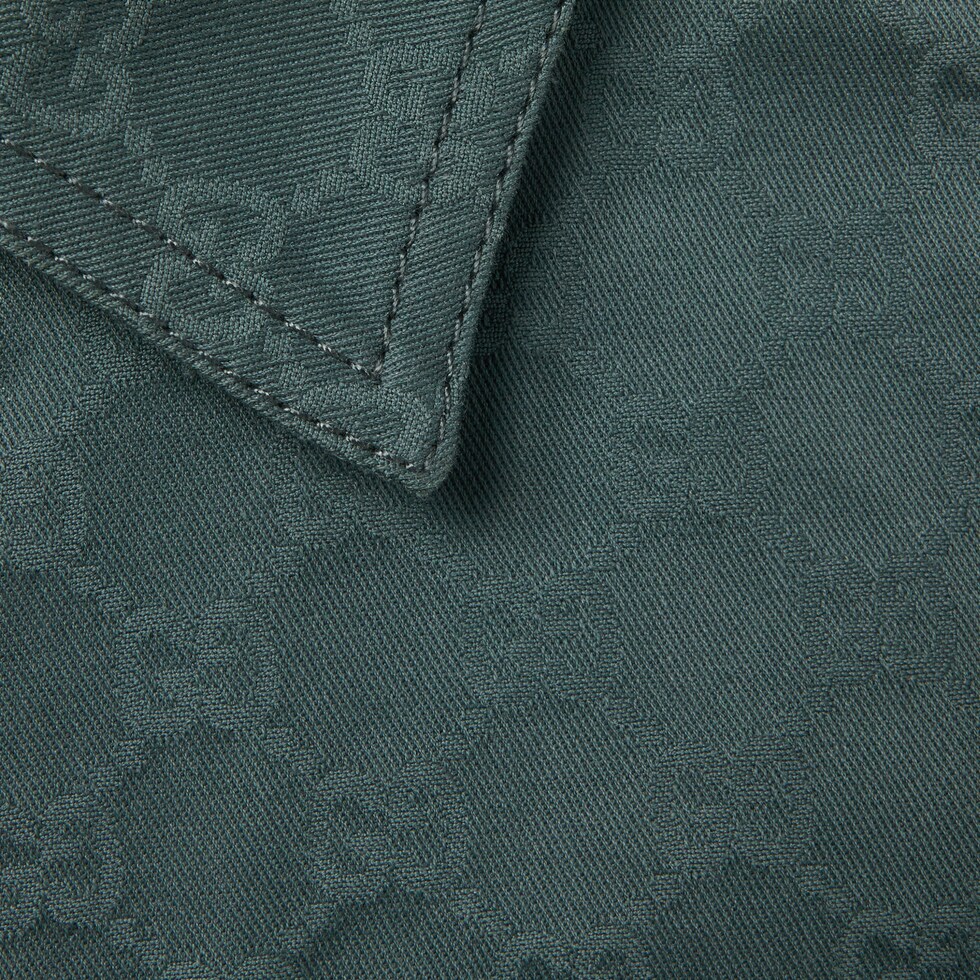 Children's GG cotton jacket in green and grey | GUCCI® JP