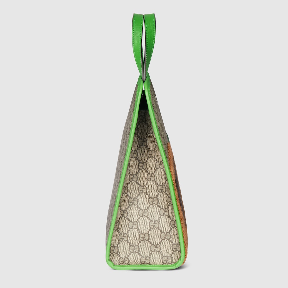 Children's printed GG tote bag in beige and brown GG Supreme | GUCCI® US