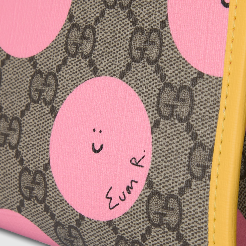 Children's printed GG tote bag in beige and brown GG Supreme | GUCCI® US