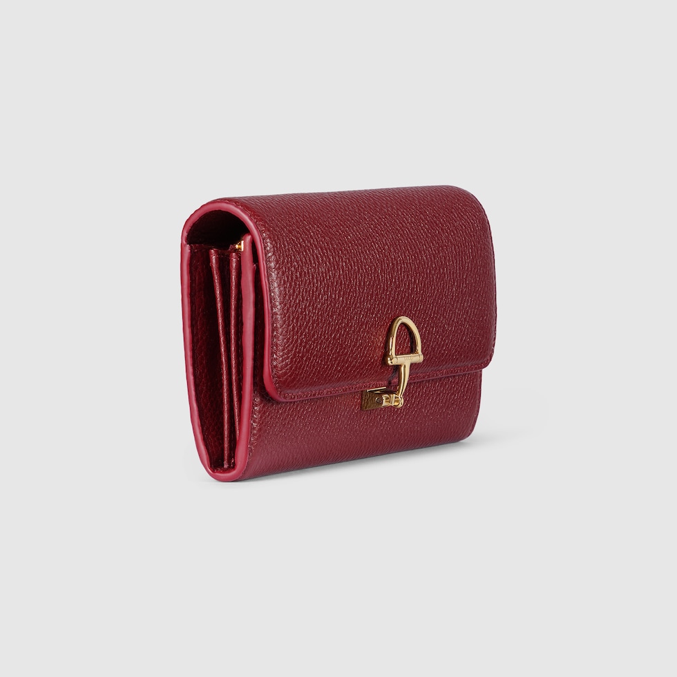 Cartera Continental Gucci Softbit en piel roja Rosso Ancora | GUCCI® ES