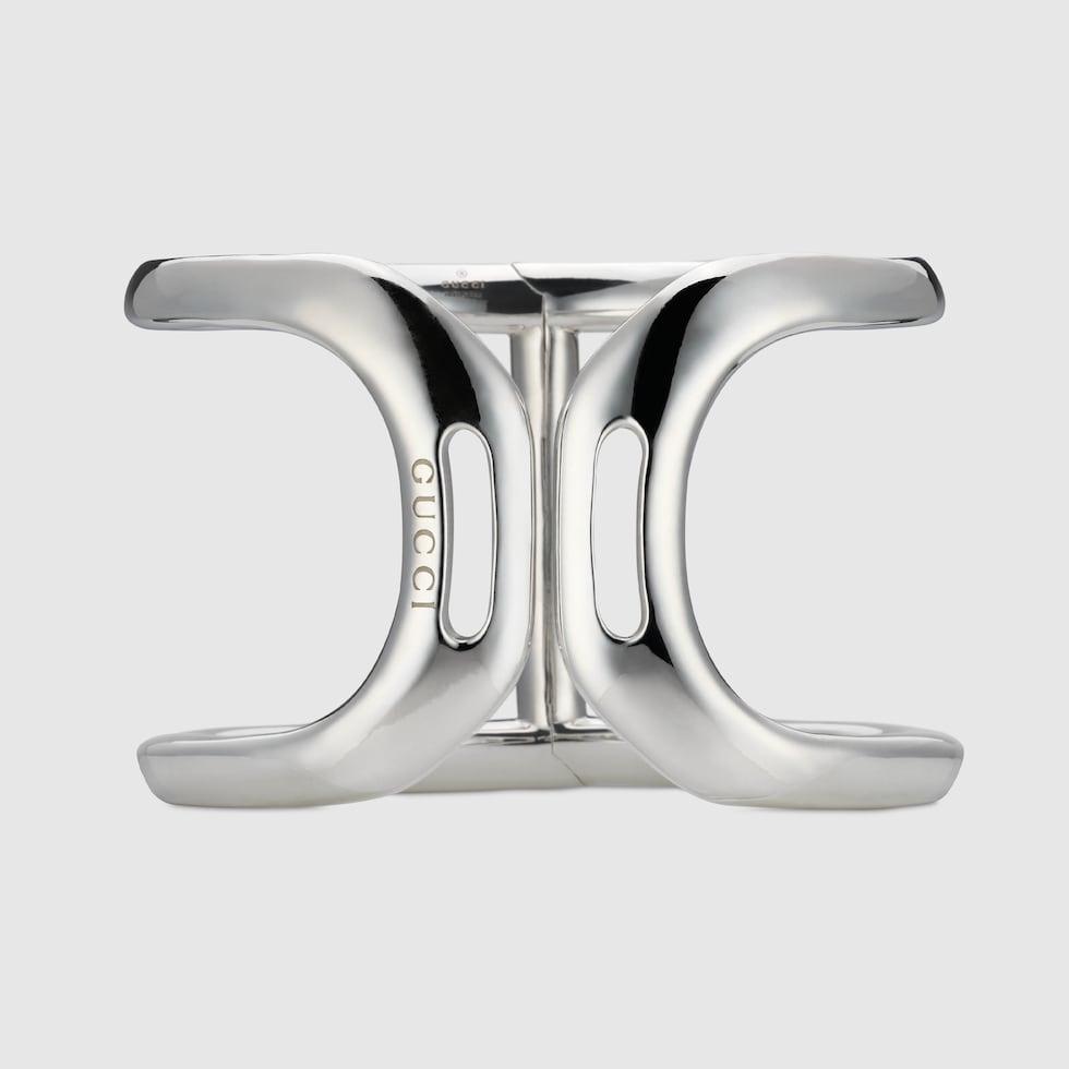Gucci Staffa cuff bracelet in 925 sterling silver | GUCCI® US