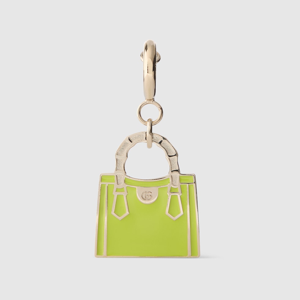 Gucci Diana bag charm in acid green enamel | GUCCI® DK
