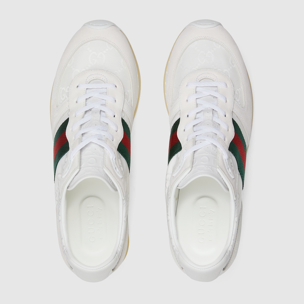 Zapatilla Gucci Re-Motion para hombre en lona Original GG blanca | GUCCI® ES