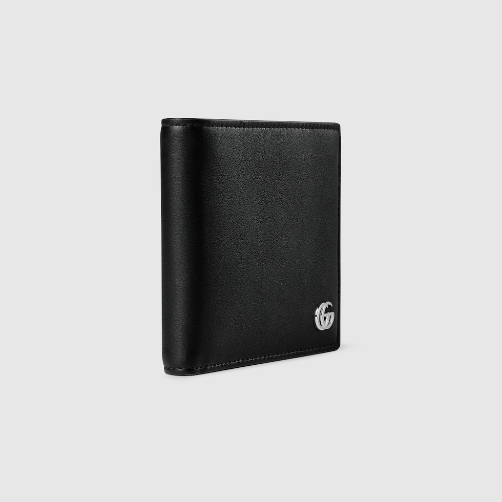 GG Marmont coin wallet in black soft leather | GUCCI® UK