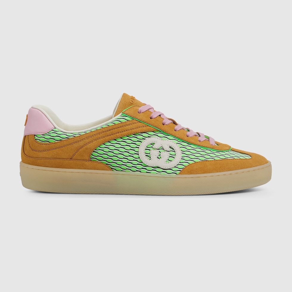 Men's G75 sneaker in multicolor mesh and suede | GUCCI® ZA