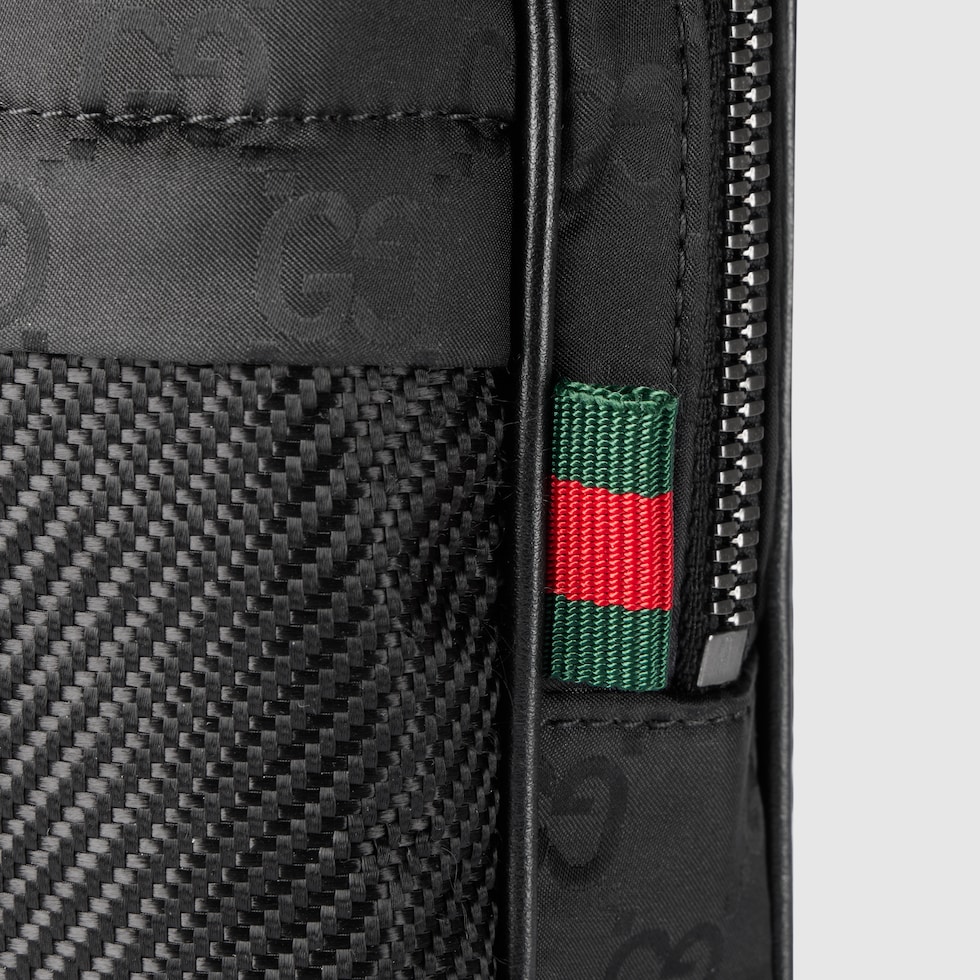 Gucci Nexus mini slingbag in black GG nylon | GUCCI® US