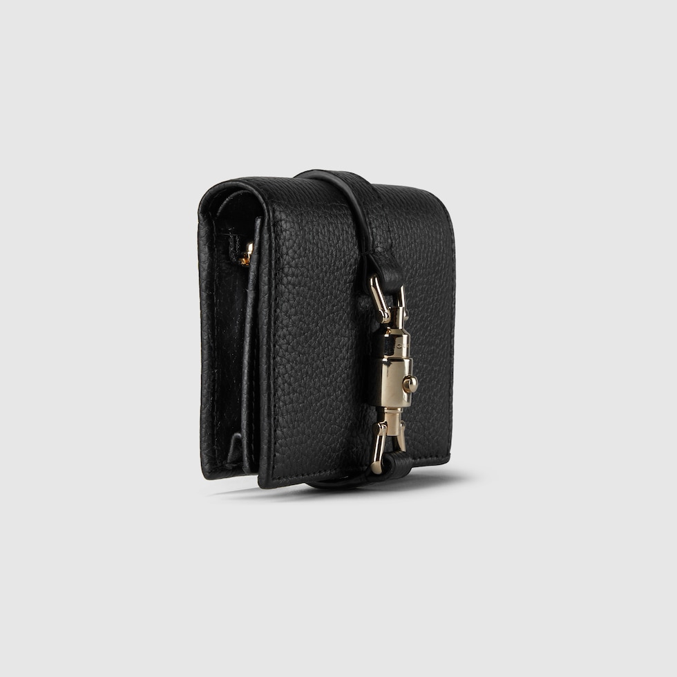 Cartera con tarjetero Jackie 1961 en piel negra | GUCCI® ES