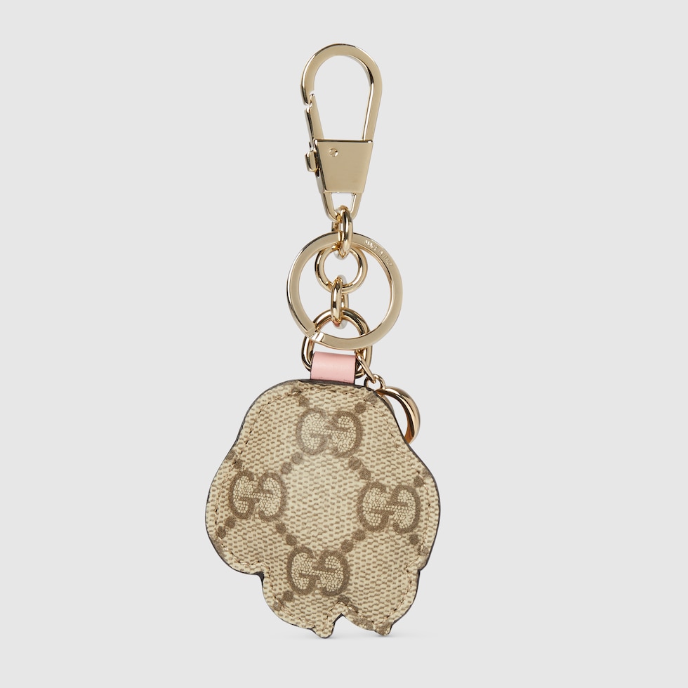 Paw-shaped keychain in multicolor leather | GUCCI® SG