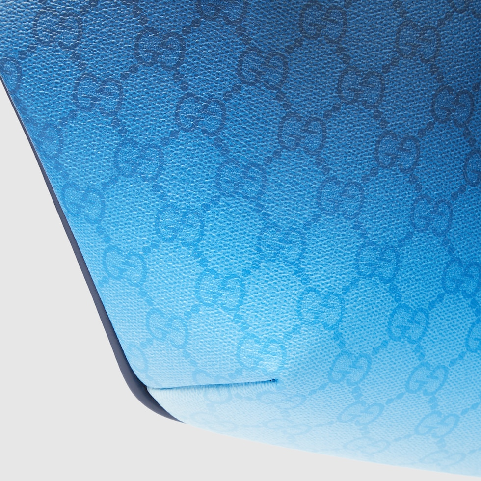 Gucci Chroma large belt bag in gradient blue fabric | GUCCI® US