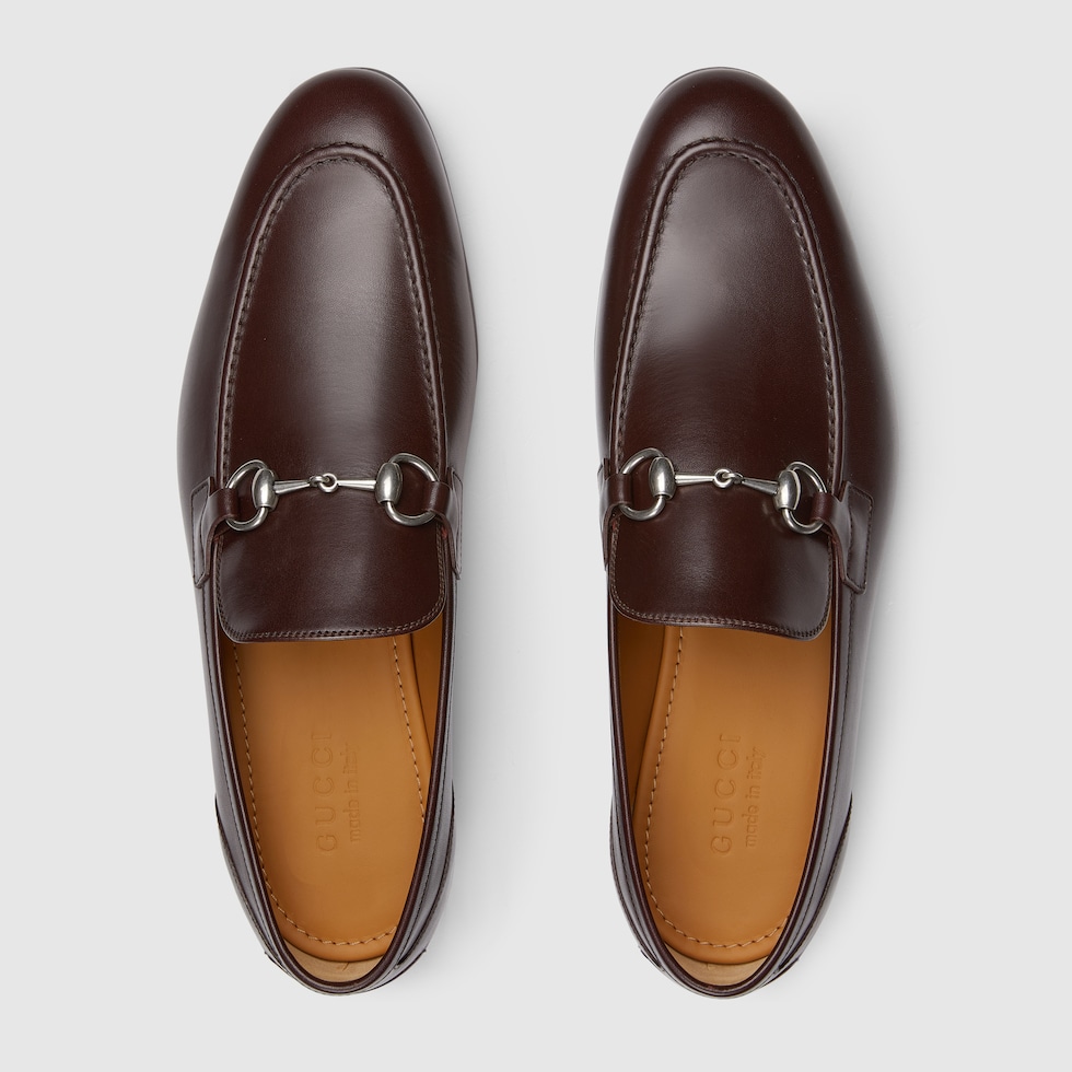 Men's Gucci Jordaan loafer in dark brown leather | GUCCI® AE