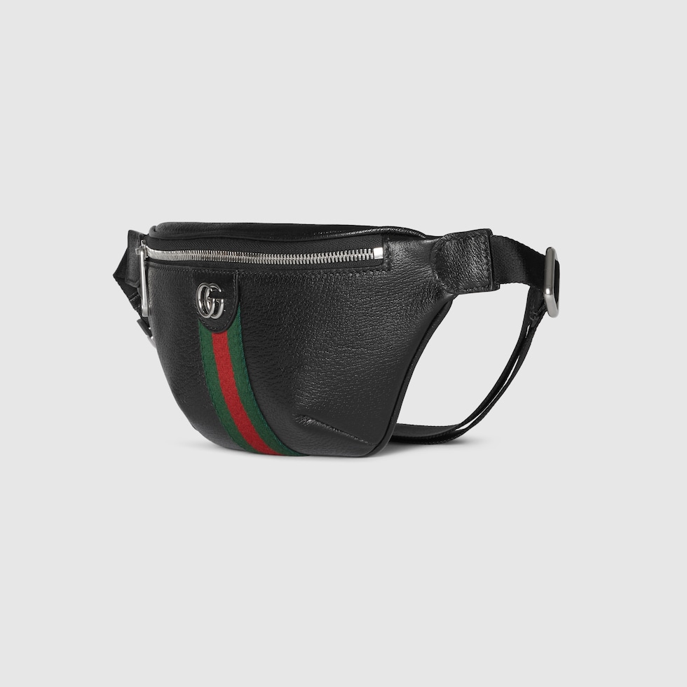 Marsupio Ophidia misura piccola in morbida pelle nera | GUCCI® Italia