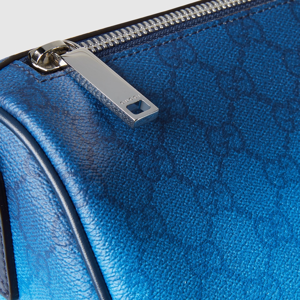 Gucci Chroma small cylinder bag in gradient blue fabric | GUCCI® SG