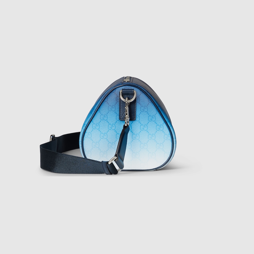Gucci Chroma small cylinder bag in gradient blue fabric | GUCCI® SG