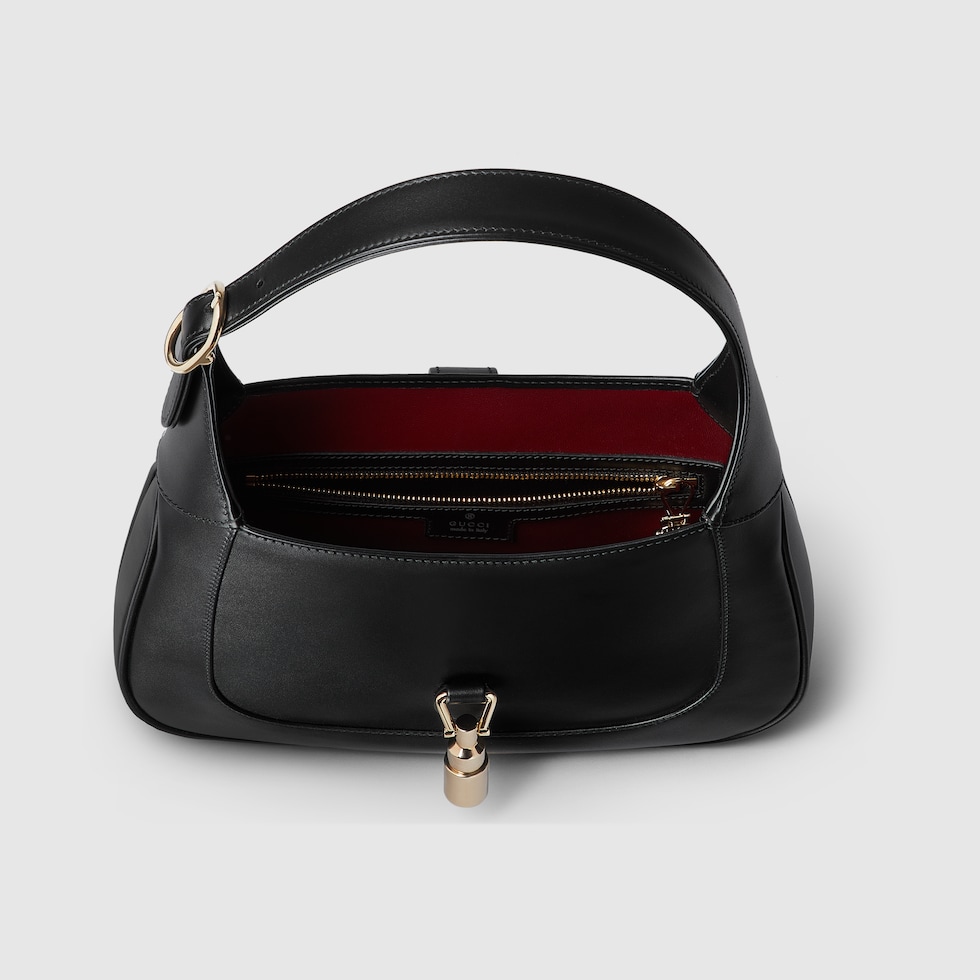Gucci Jackie 1961 medium bag in black leather | GUCCI® US