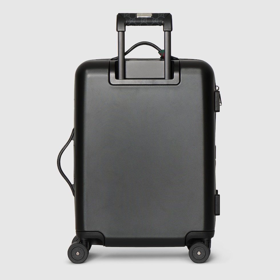 Gucci Porter Light cabin trolley in black polycarbonate | GUCCI® BE